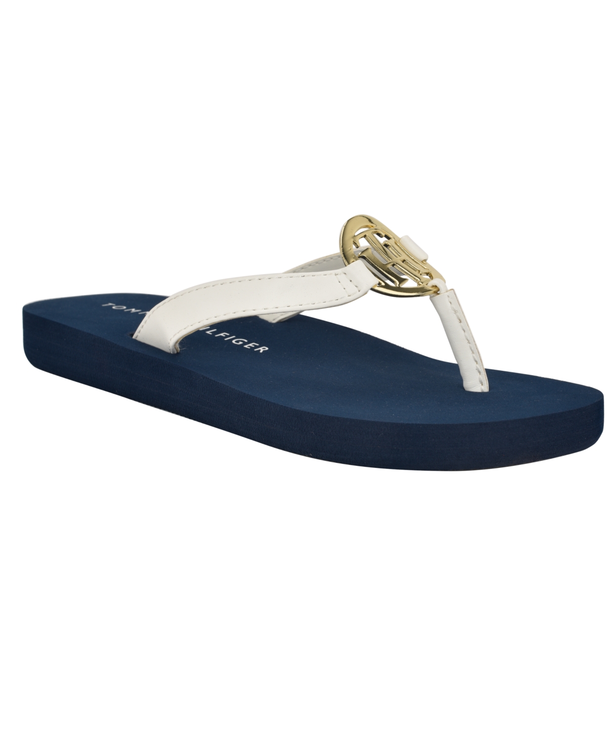 Click here for Tommy Hilfiger Womens Crelina Logo Flip Flop Sanda... prices