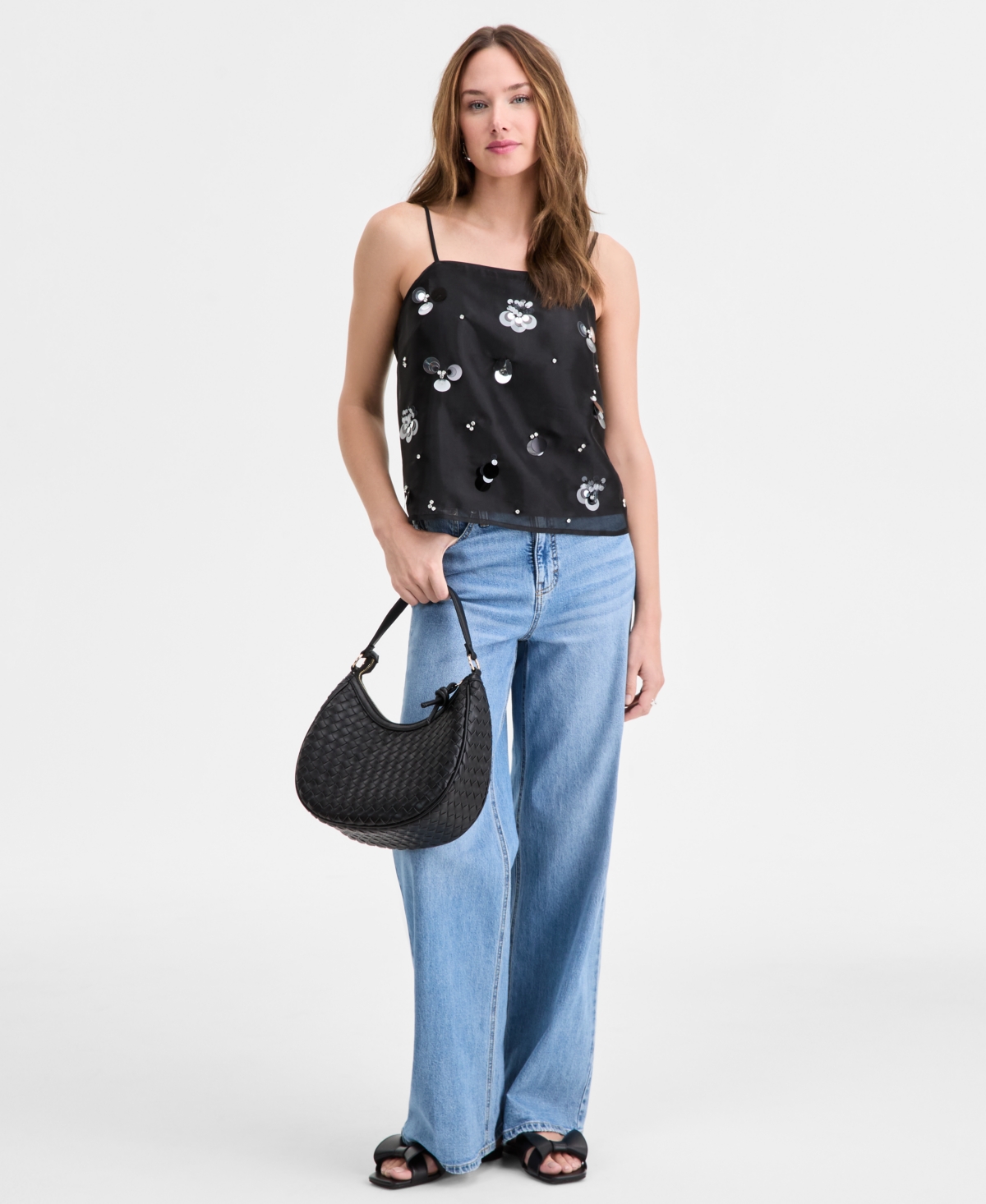 Click here for On 34th Womens Embellished Organza Tank  Macys Exc... prices
