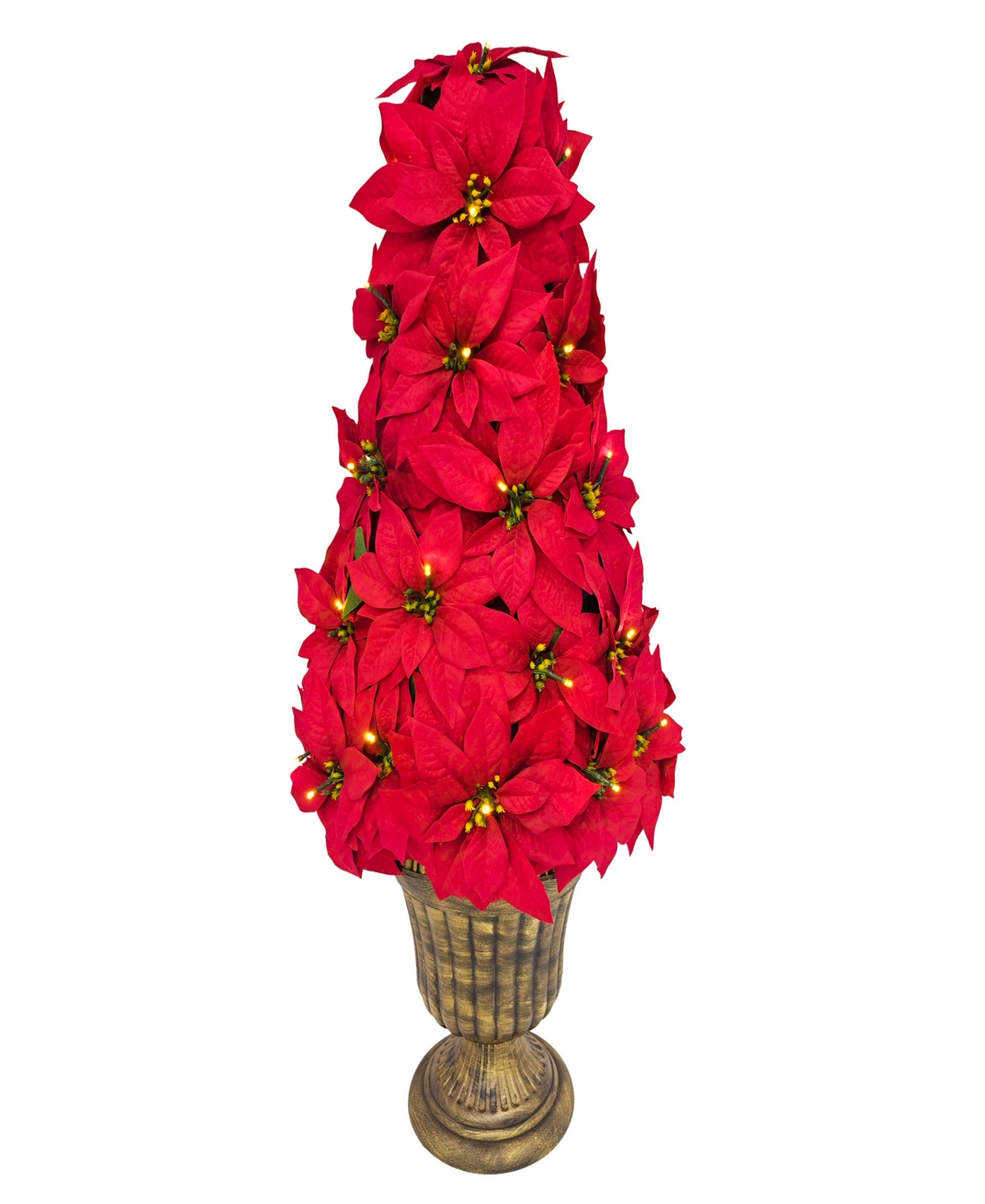 Click here for Puleo 36 Pre-Lit Artificial Potted Red Poinsettias... prices