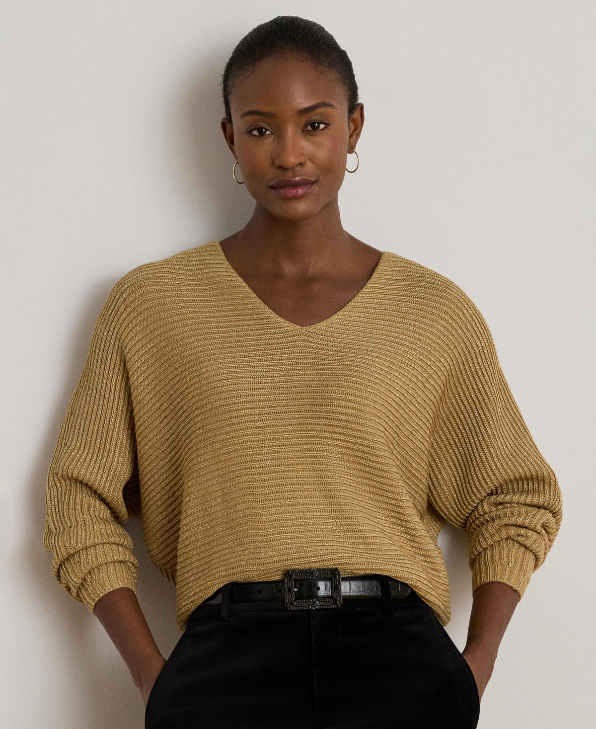 Click here for Lauren Ralph Lauren Womens V-Neck Sweater - Relic... prices