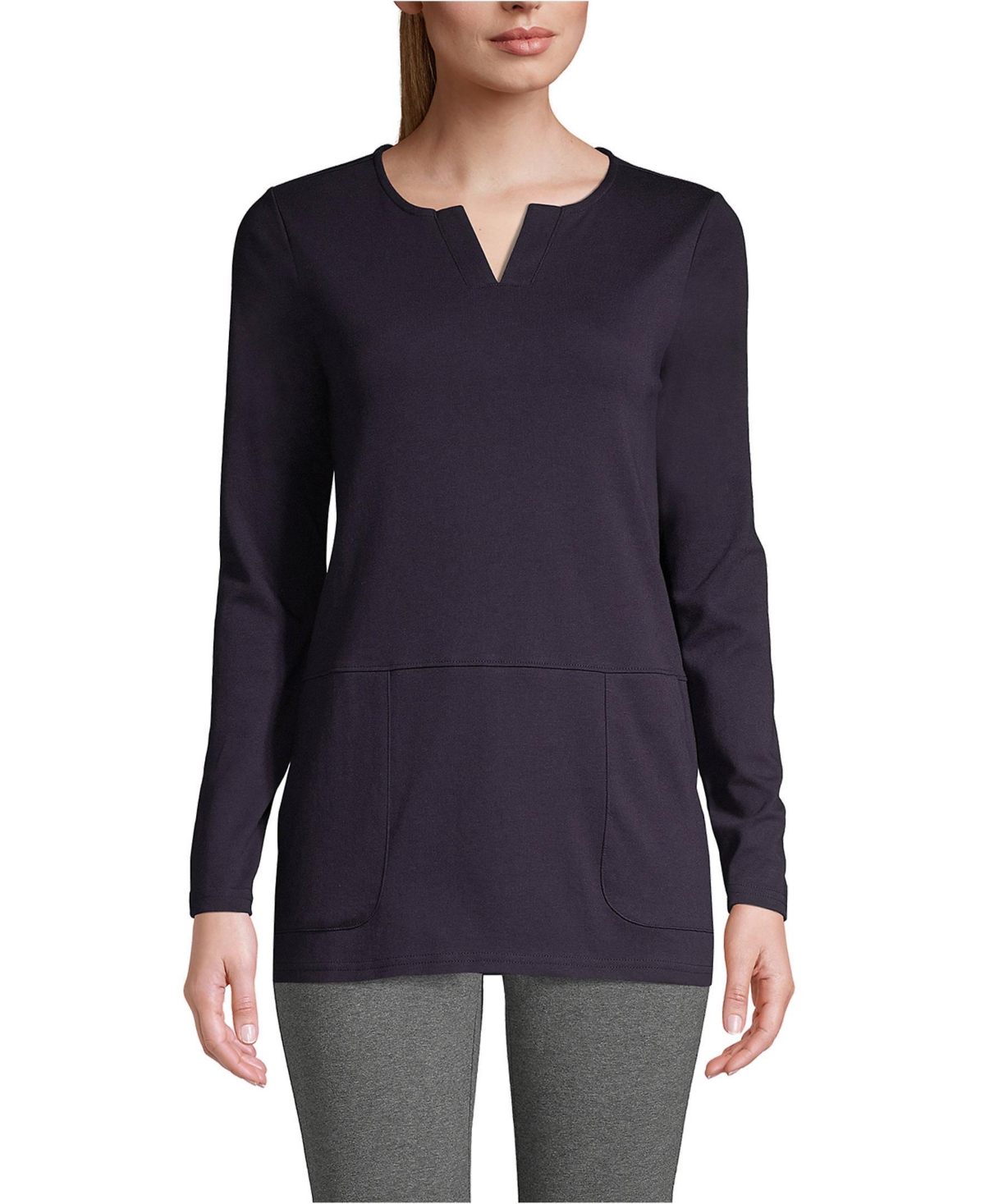Click here for Lands End Womens Cotton Polyester Long Sleeve Tuni... prices
