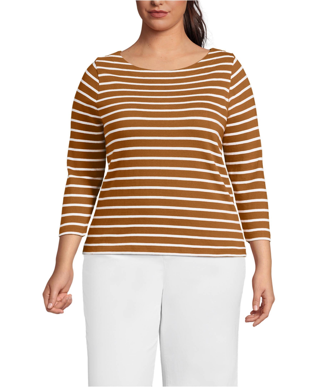 Click here for Lands End Womens Plus Size Mariner Jersey Boatneck... prices