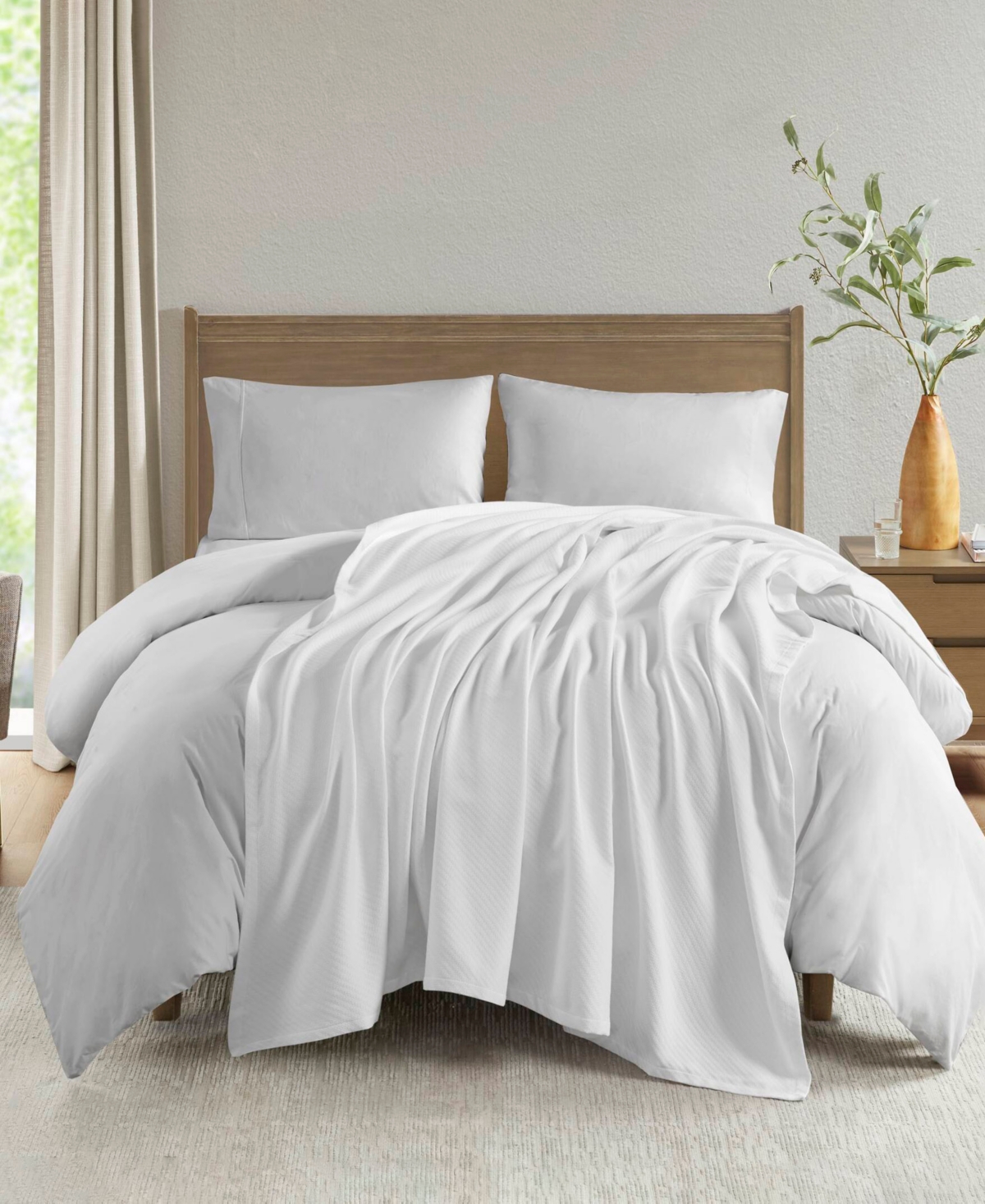 Click here for Madison Park Liquid Cotton Blanket  Full/Queen - W... prices