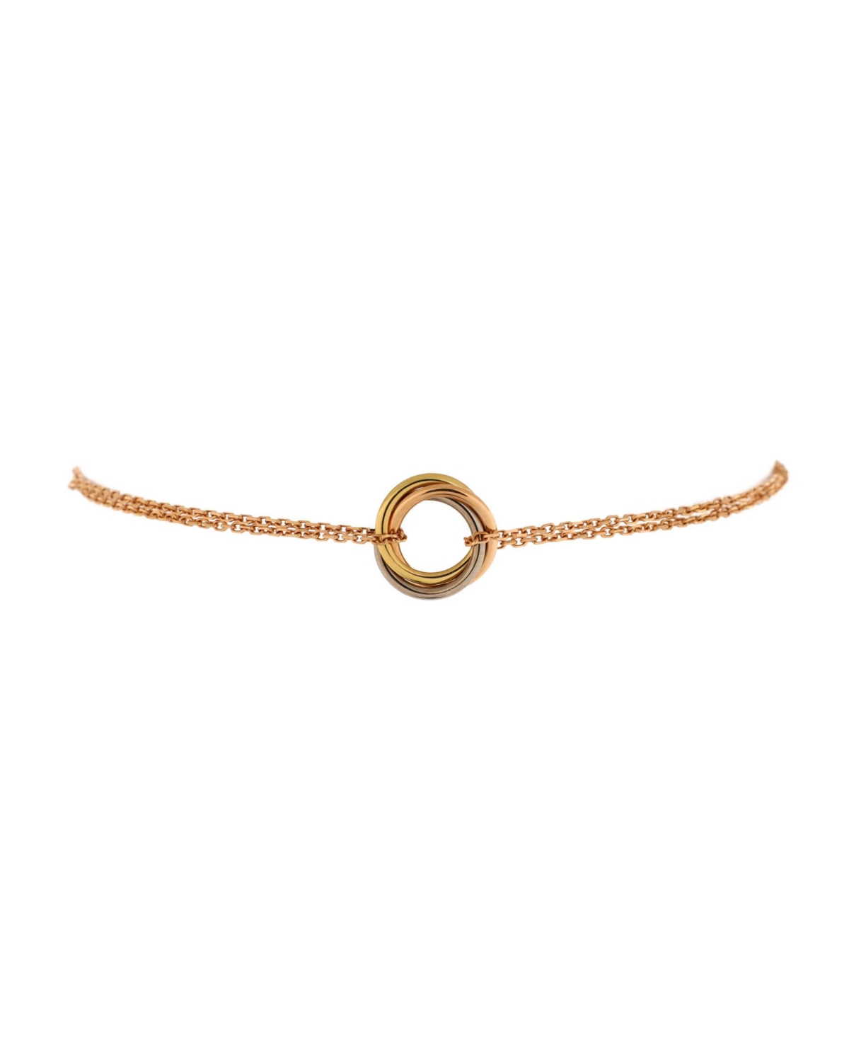 Click here for Pre-Owned Cartier Trinity Chain Bracelet - 18k tri... prices