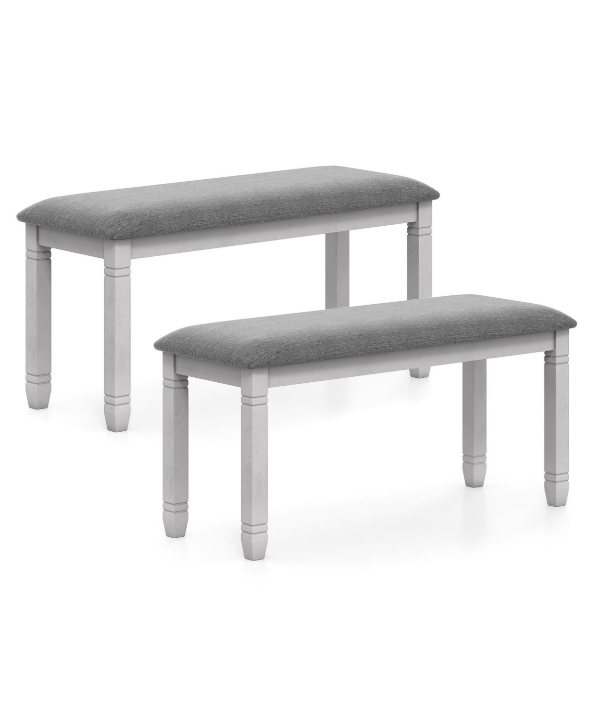 Click here for Gymax Set Of 2 Upholstered Bedroom Bench w/Padded... prices