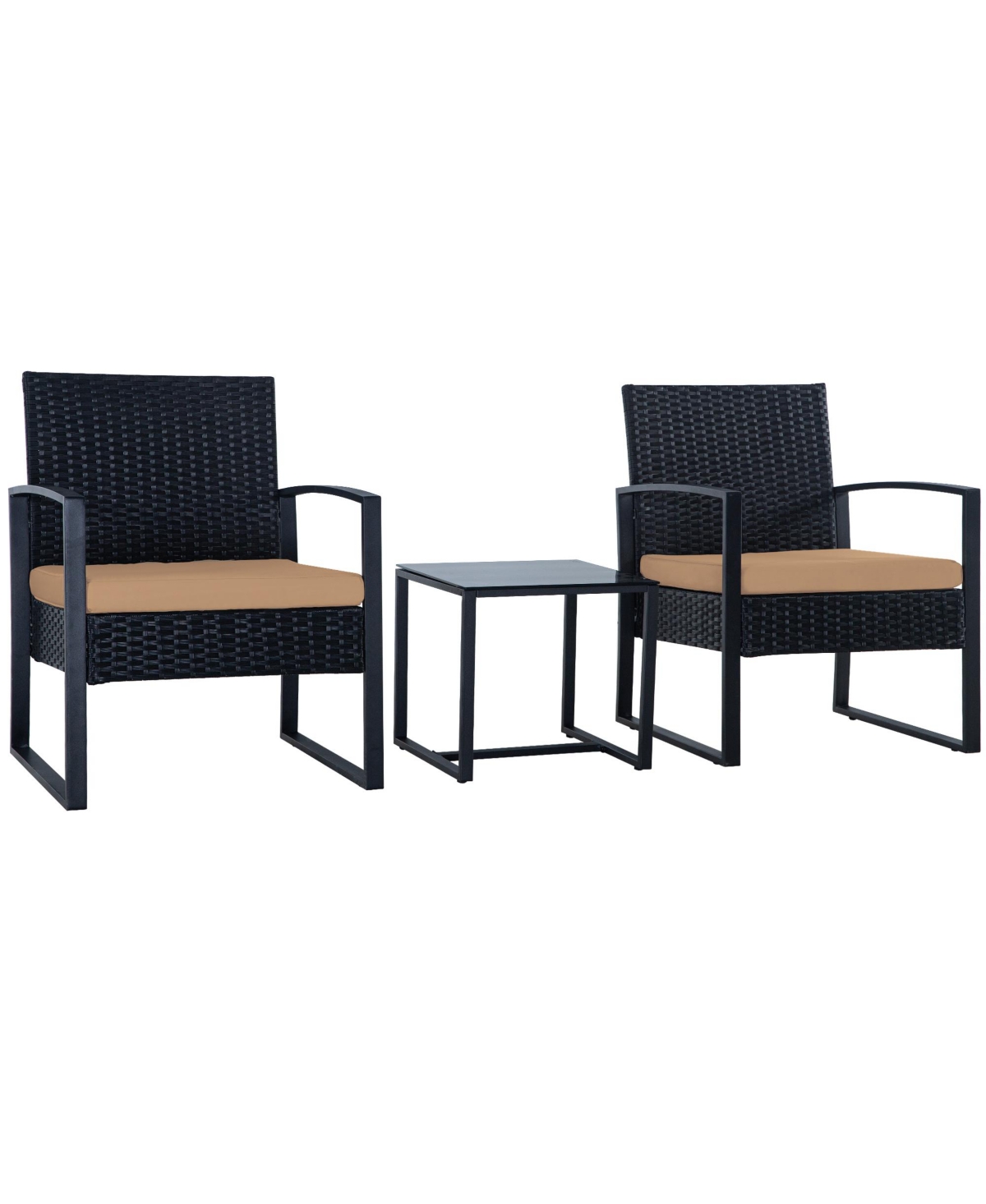 Click here for 3 Piece Outdoor Pe Wicker Furniture Set Rattan Sec... prices