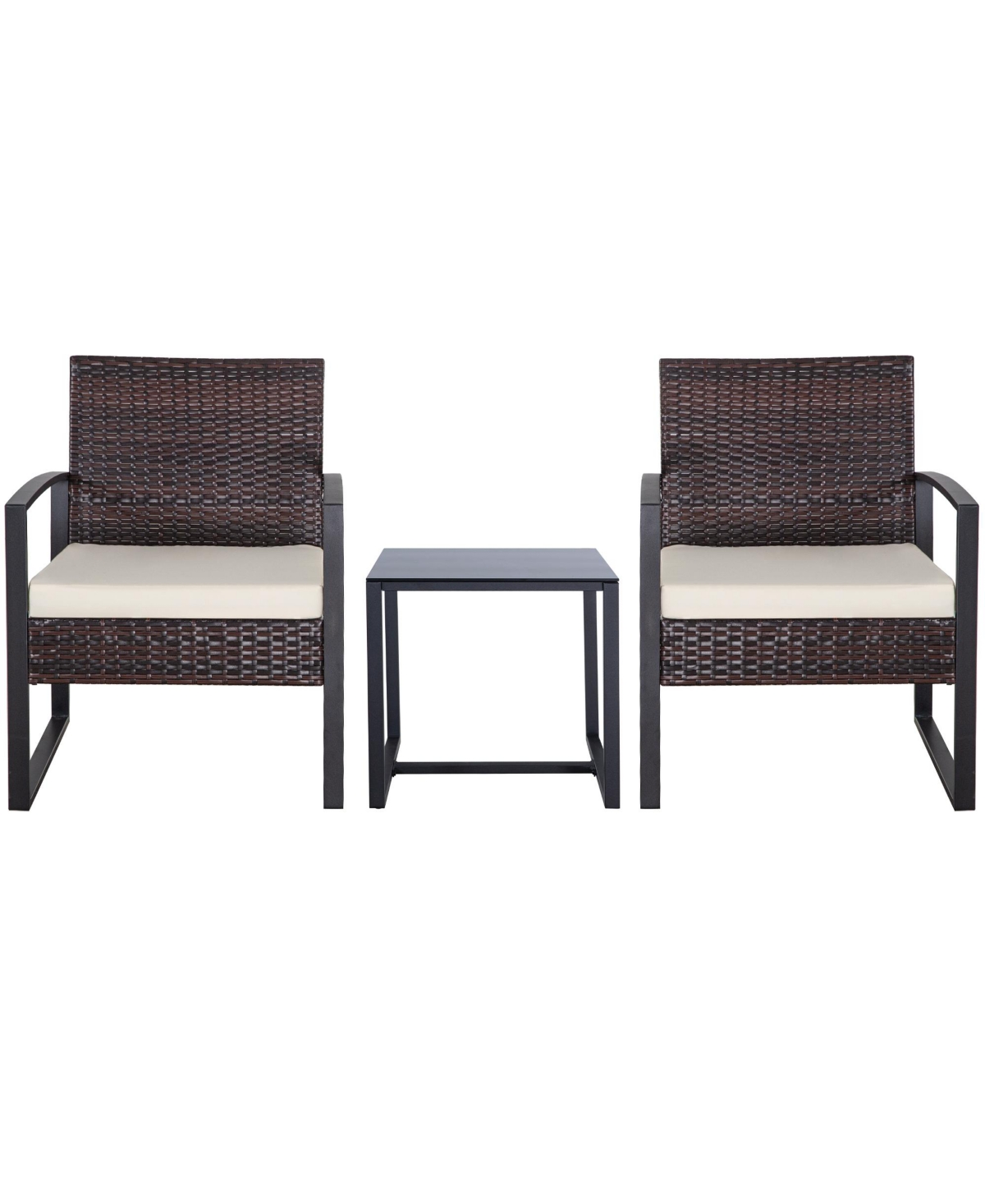 Click here for 3 Piece Outdoor Pe Wicker Furniture Set Rattan Sec... prices