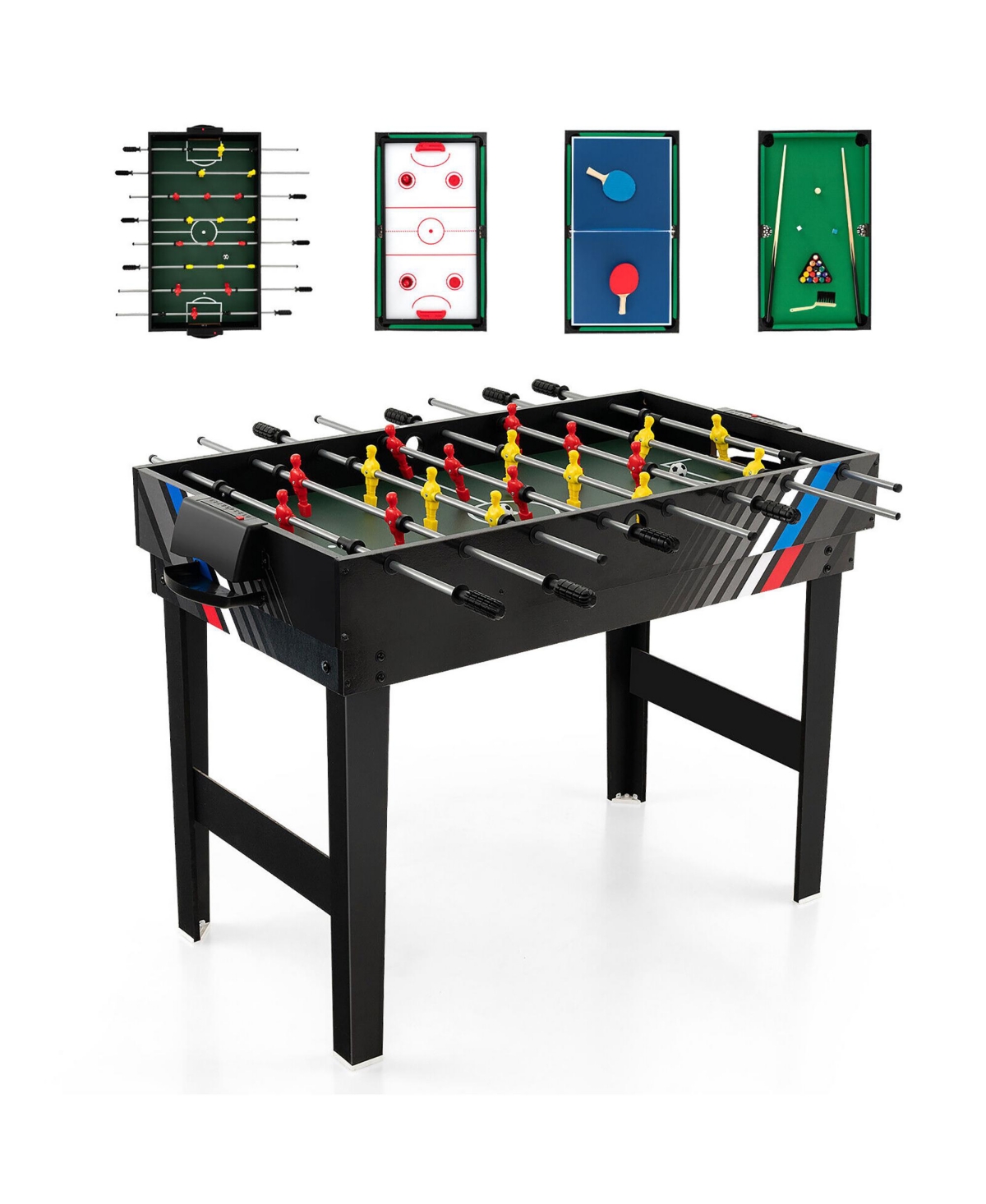 Click here for Gymax 4-in-1 Multi Game Table 49 Combo Game Set W/... prices