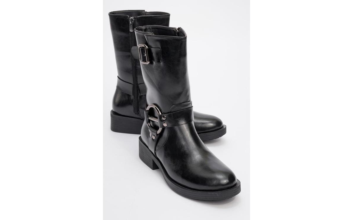 Click here for Prologue Shoes Fies Buckled Boot (Women) - Black f... prices