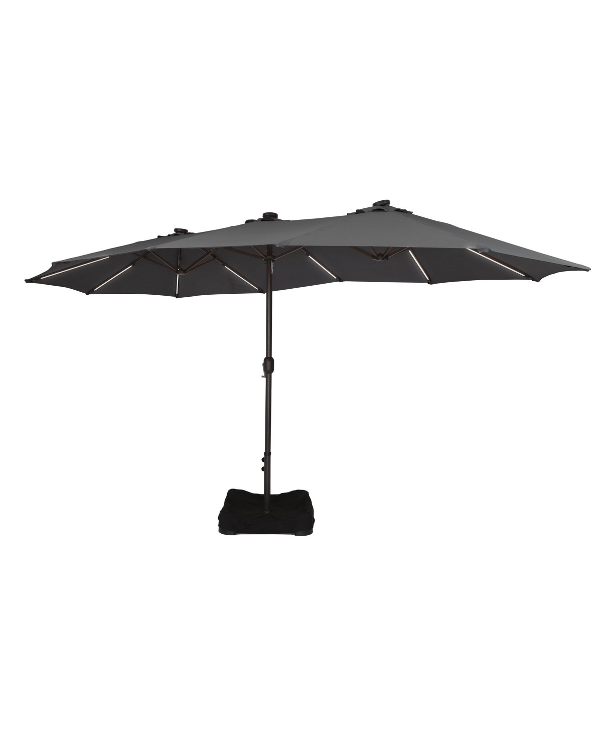 Click here for 15 ft. Outdoor Rectangular Crank Market Umbrella P... prices