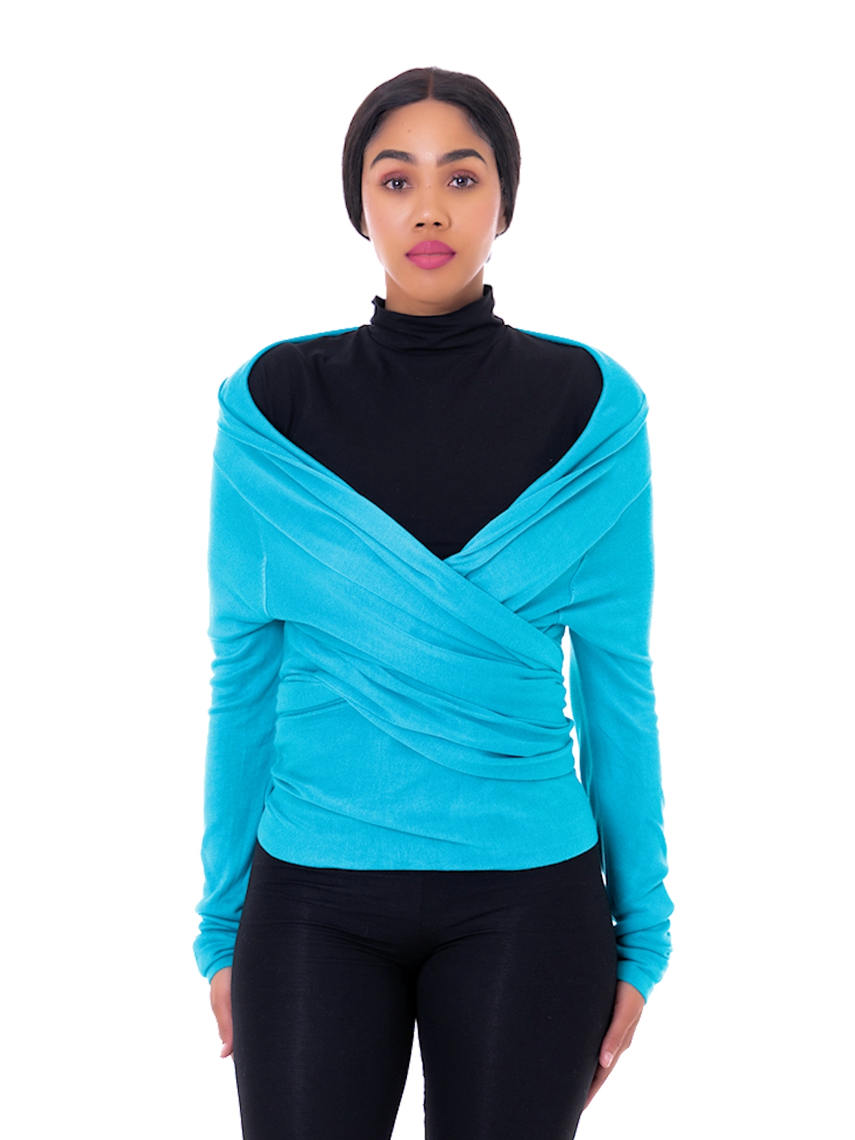 Click here for Dai Moda Womens Dm Cat Wrap Shawl - Turq prices