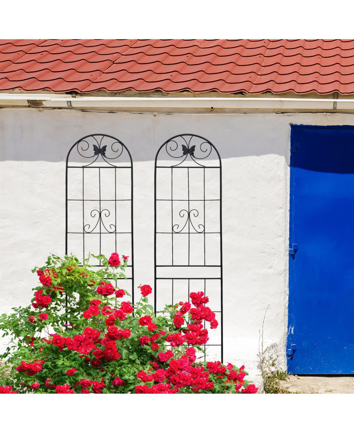 Click here for Streamdale Furniture 2-Pack 86.7 Metal Garden Trel... prices