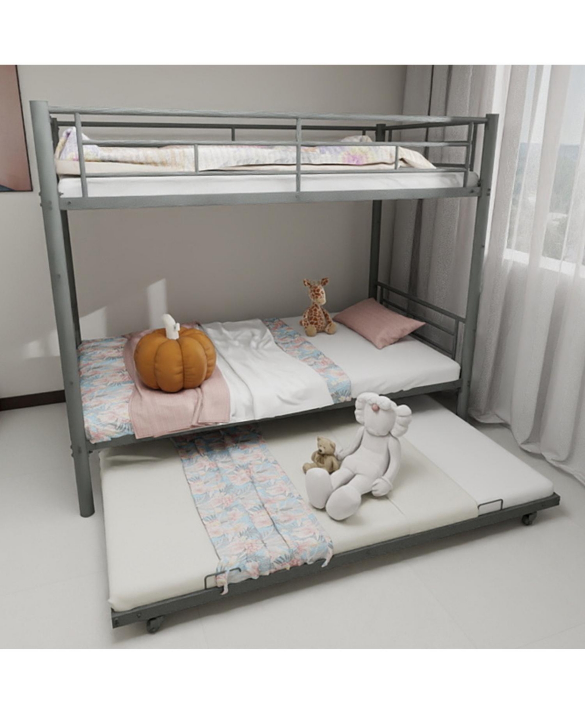 Click here for Streamdale Furniture Heavy-Duty Metal Twin Bunk Be... prices