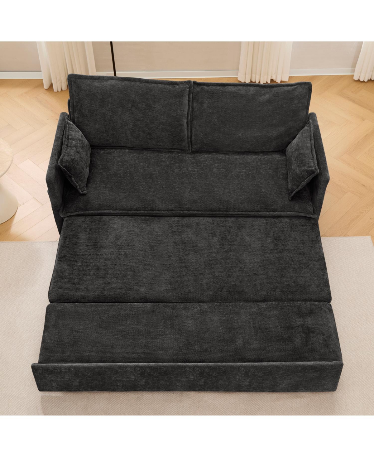 Click here for Streamdale Furniture 59.5 Chenille Sleeper Sofa Be... prices
