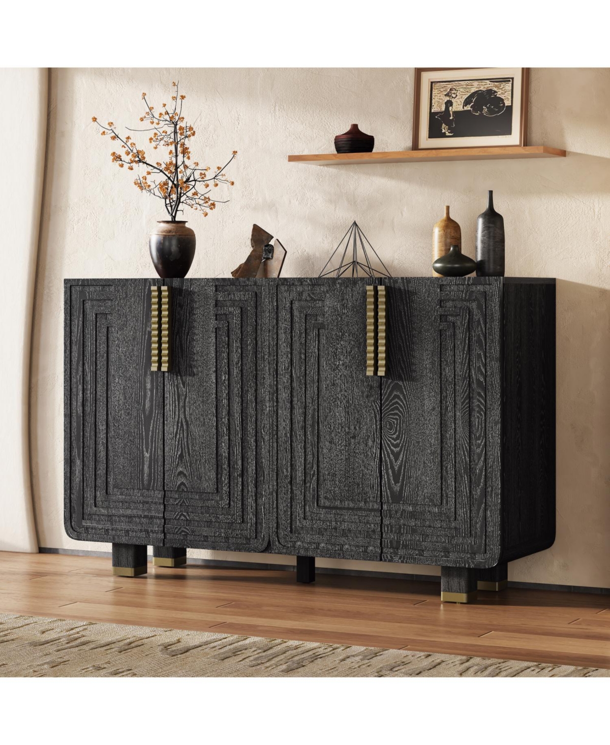 Click here for Streamdale Furniture 54 Retro Buffet Cabinet - 4-D... prices