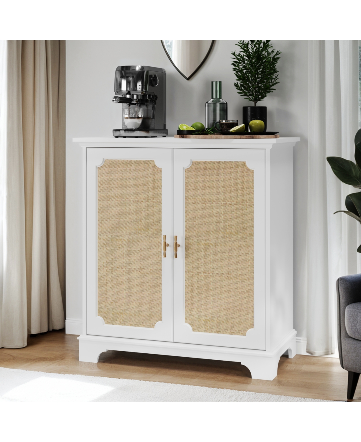 Click here for Streamdale Rattan Door Sideboard Buffet Storage Ca... prices