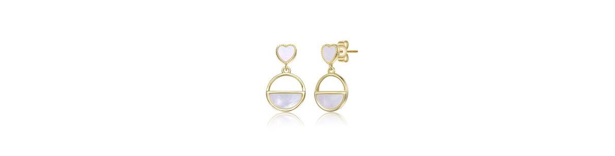 Click here for Rachel Glauber 14K Gold Plated With White Mother o... prices