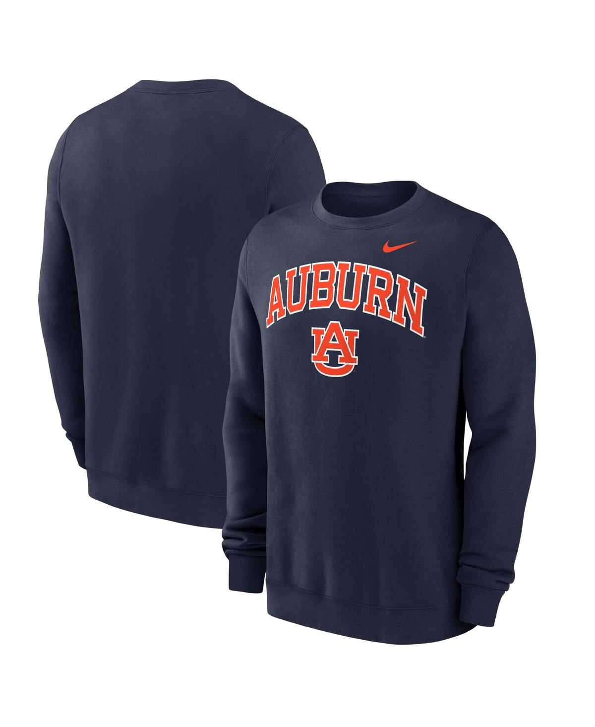 Click here for Nike Mens Navy Auburn Tigers Arch Pullover Sweatsh... prices