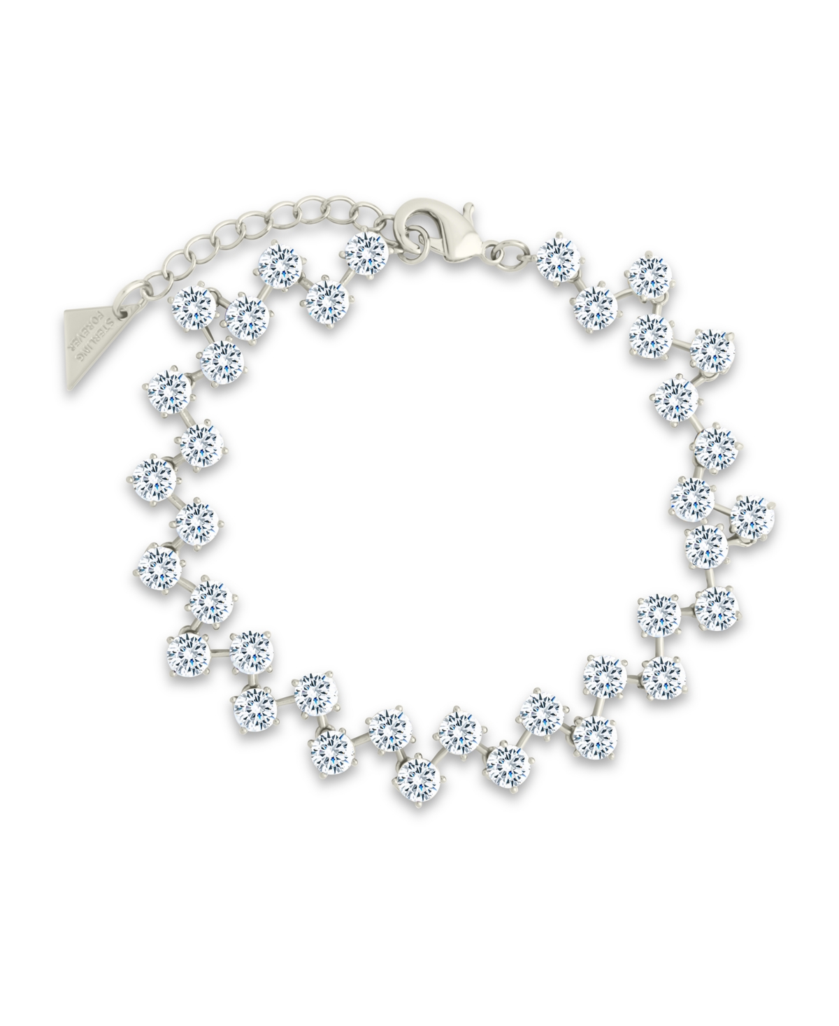 Click here for Sterling Forever Carson Cubic Zirconia Classic Ten... prices