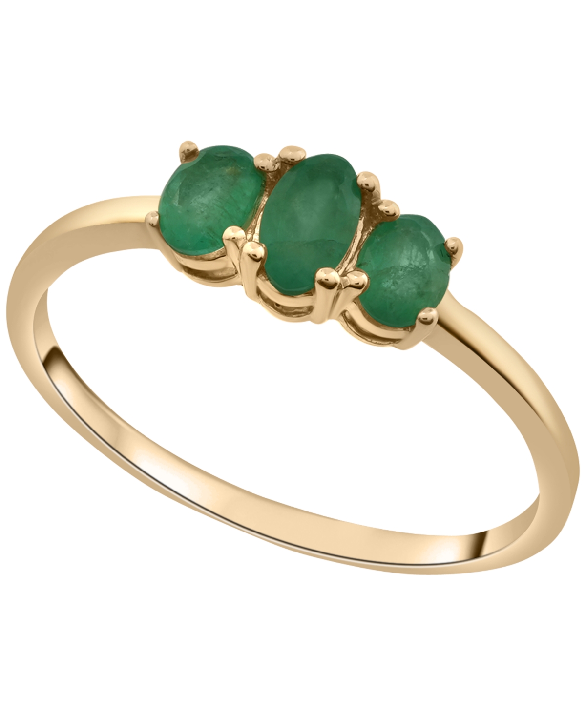 Click here for Macys Three Oval Emerald (1/2 ct. t.w.) Ring in 14... prices