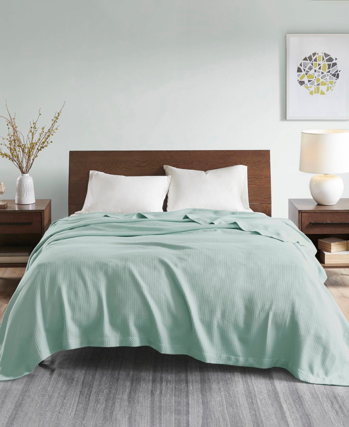 Click here for Madison Park Egyptian Cotton Blanket  Twin - Seafo... prices