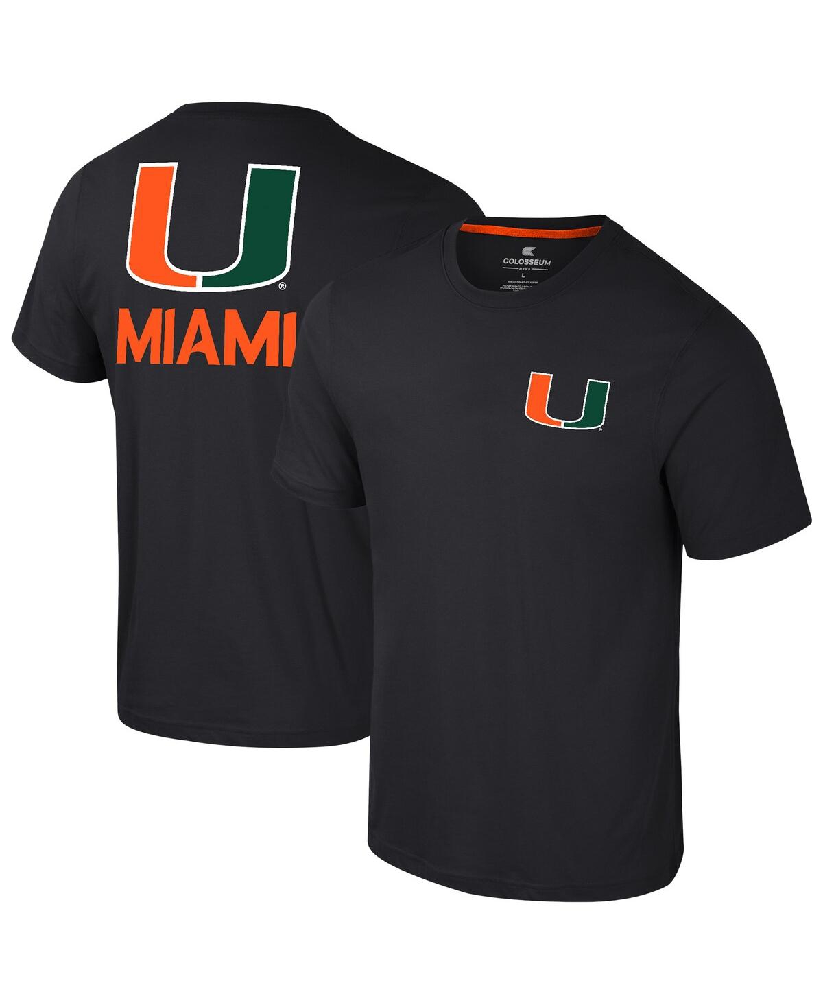 Click here for Colosseum Mens Black Miami Hurricanes Logo Lockup... prices