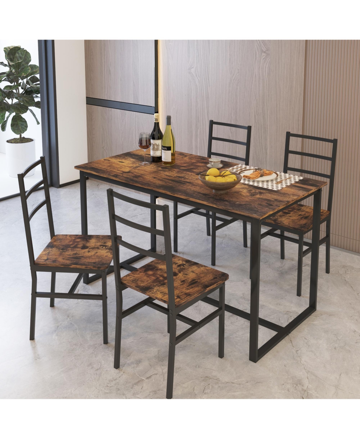 Click here for Casainc 5 Piece Industrial Style Dining Table and... prices