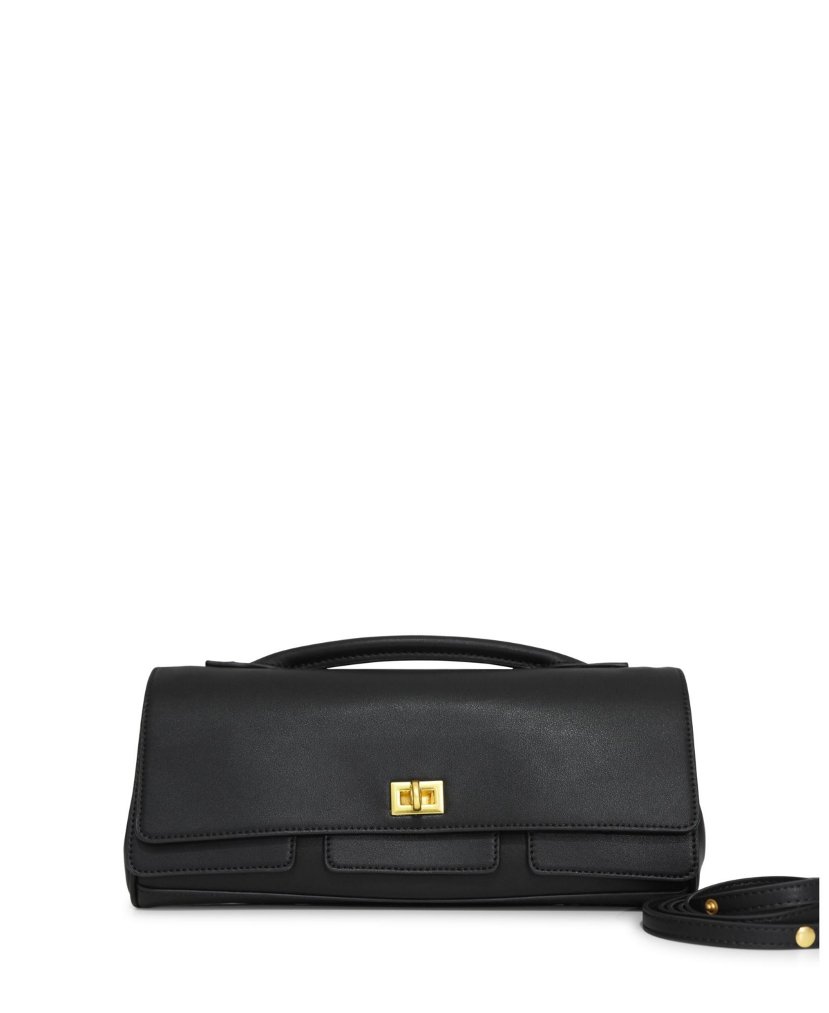 Click here for Belle & Bloom Love Boat Leather Clutch Bag - Black prices