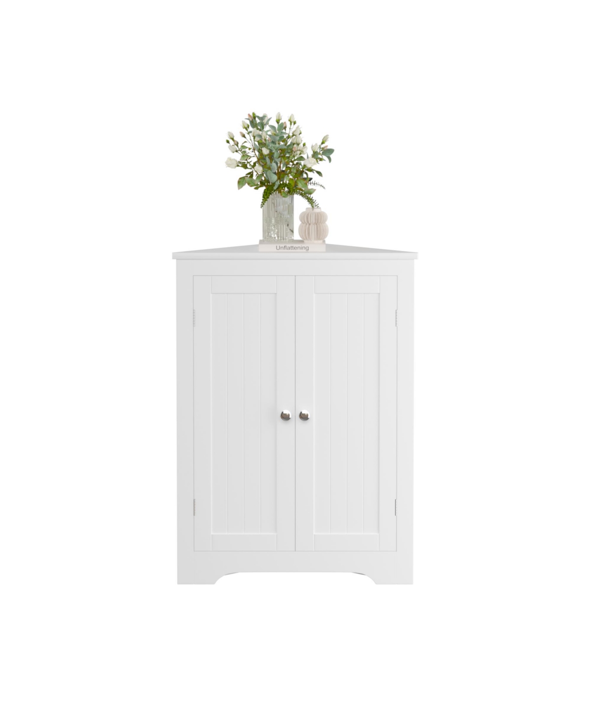 Click here for Casainc Corner Floor Cabinet with 2 Doors and Adju... prices