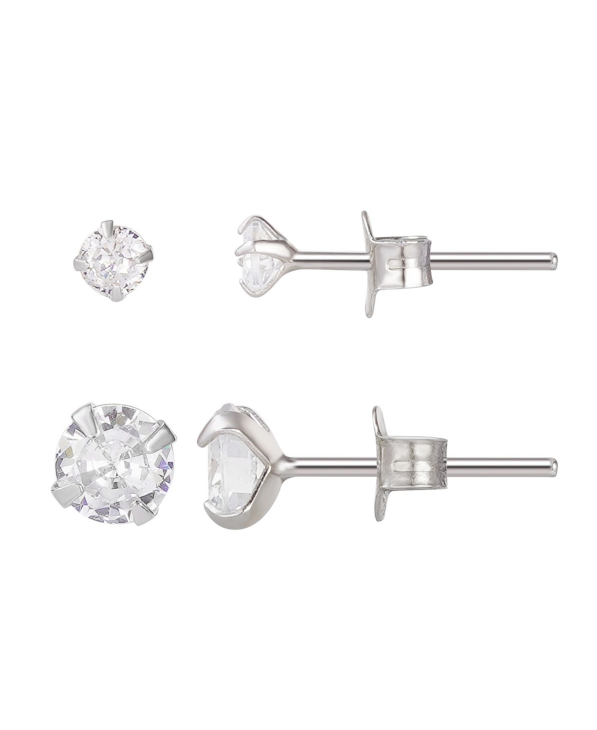 Click here for Adornia Sterling Silver Solitaire Stud Earrings Se... prices