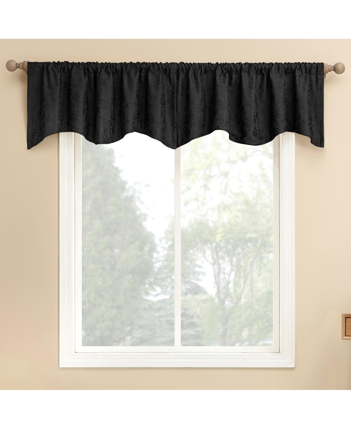 Click here for Bronte Floral Jacquard 100 Blackout Rod Pocket Cur... prices