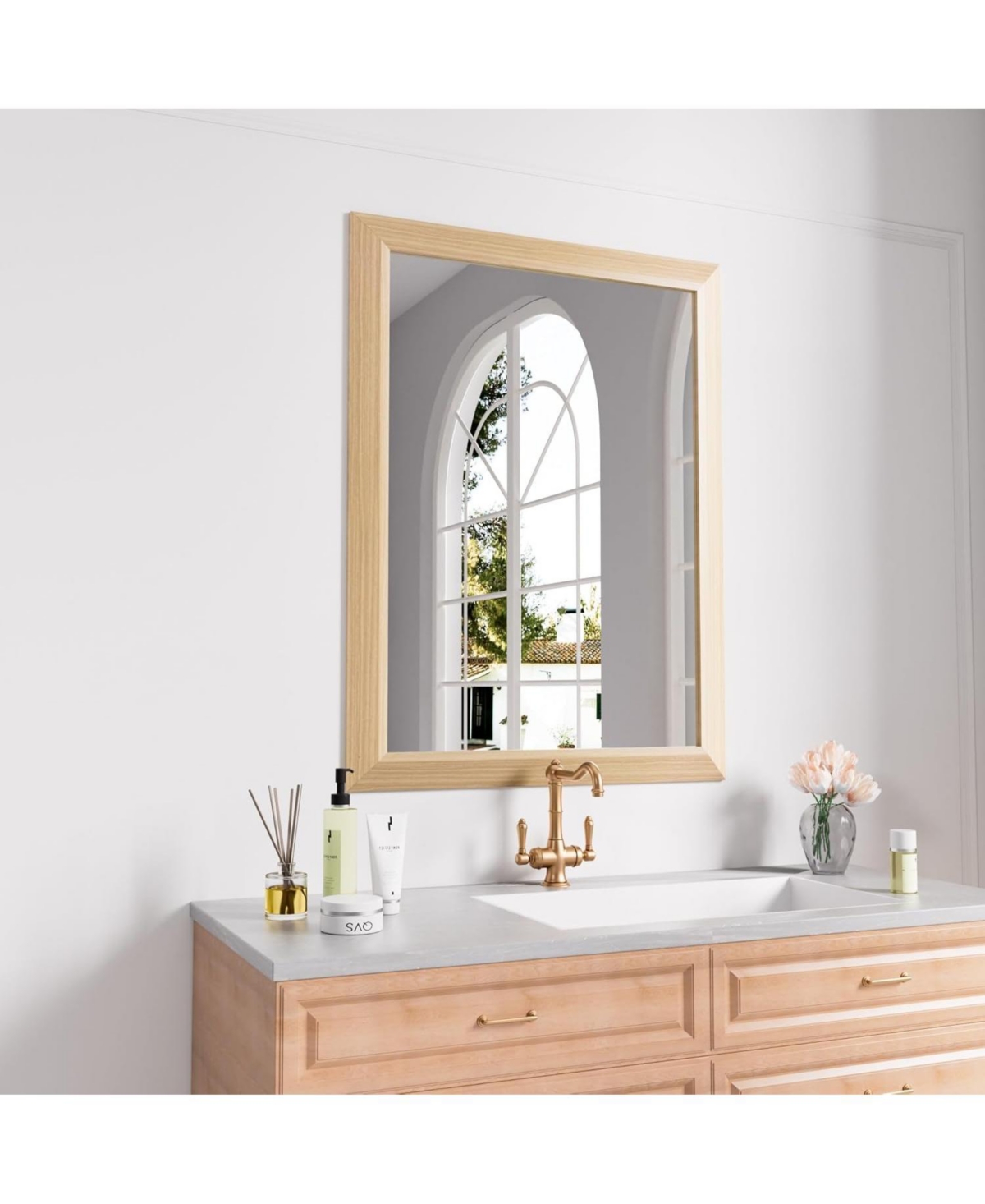 Click here for Amorho Bathroom Mirror  36 x 28 Inch Thick Metal F... prices