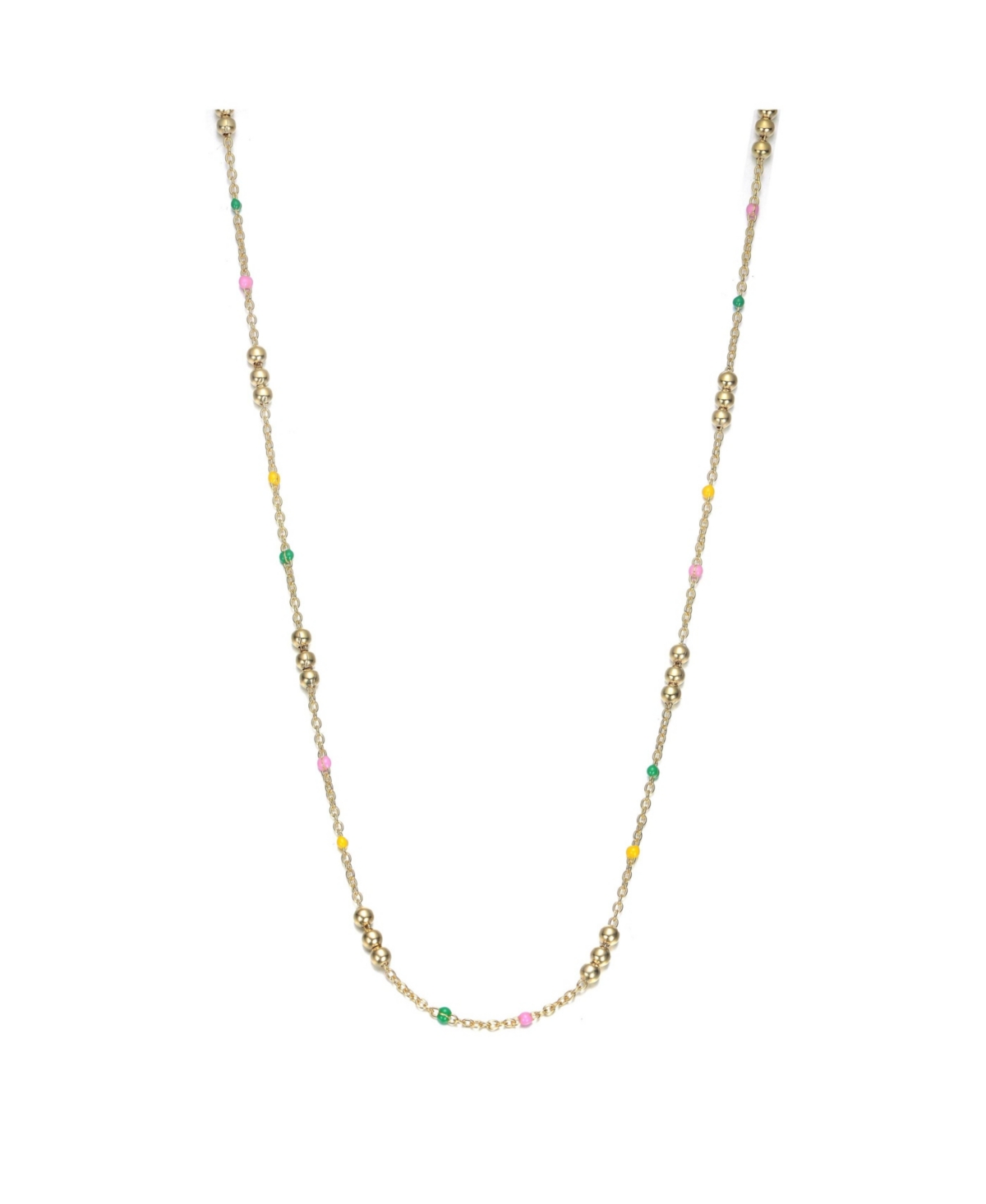 Click here for GiGiGirl 14K Gold Plated with Multi Color Beads Ne... prices
