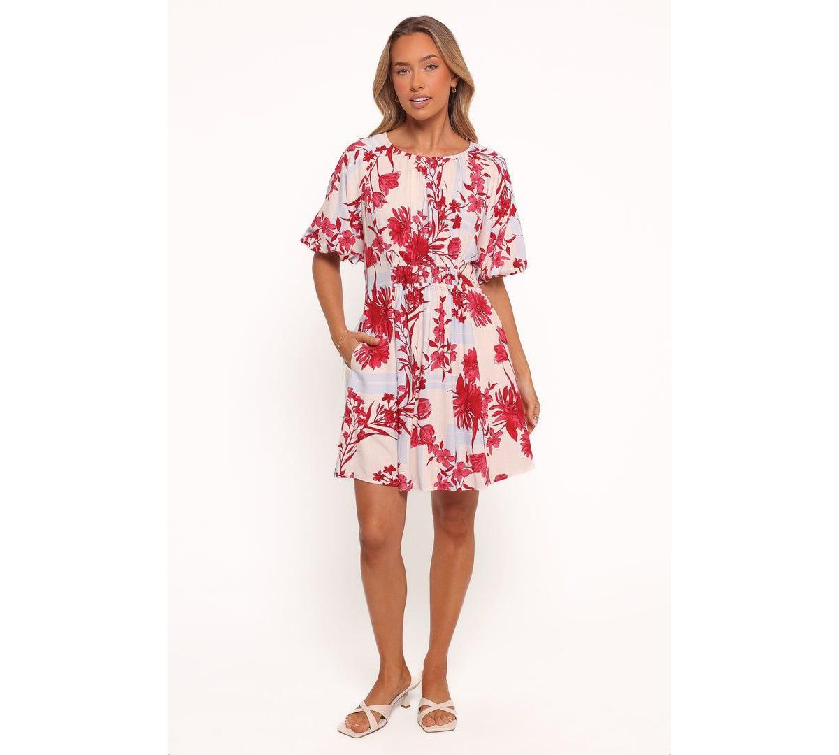 Click here for Petal and Pup Simmons Mini Dress - Fuchsia Floral... prices