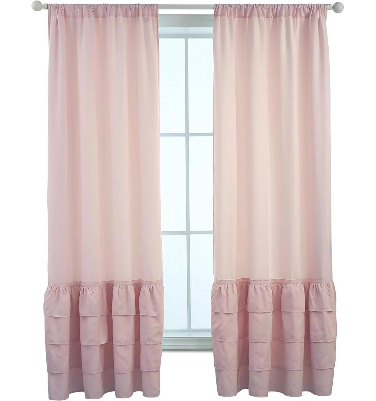 Click here for Shadisfy Pink Light Filtering Curtains Soft Microf... prices