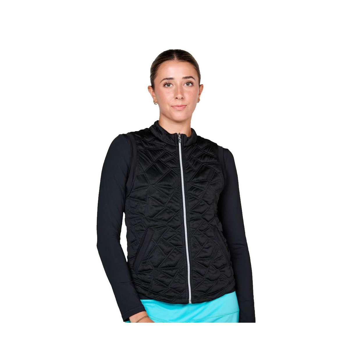 Click here for Sofibella Uv Staples Quilt Womens Golf Vest - Blac... prices