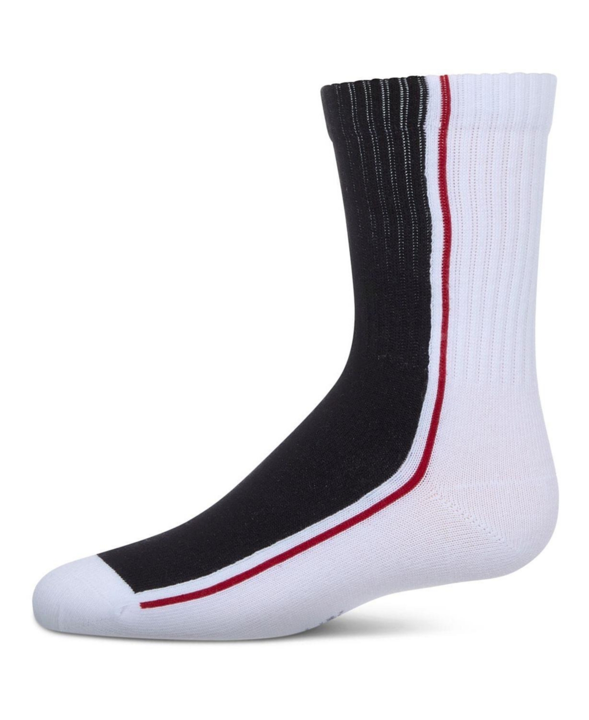Click here for MeMoi Big Girls Color Block Stripe Crew Socks - Bl... prices
