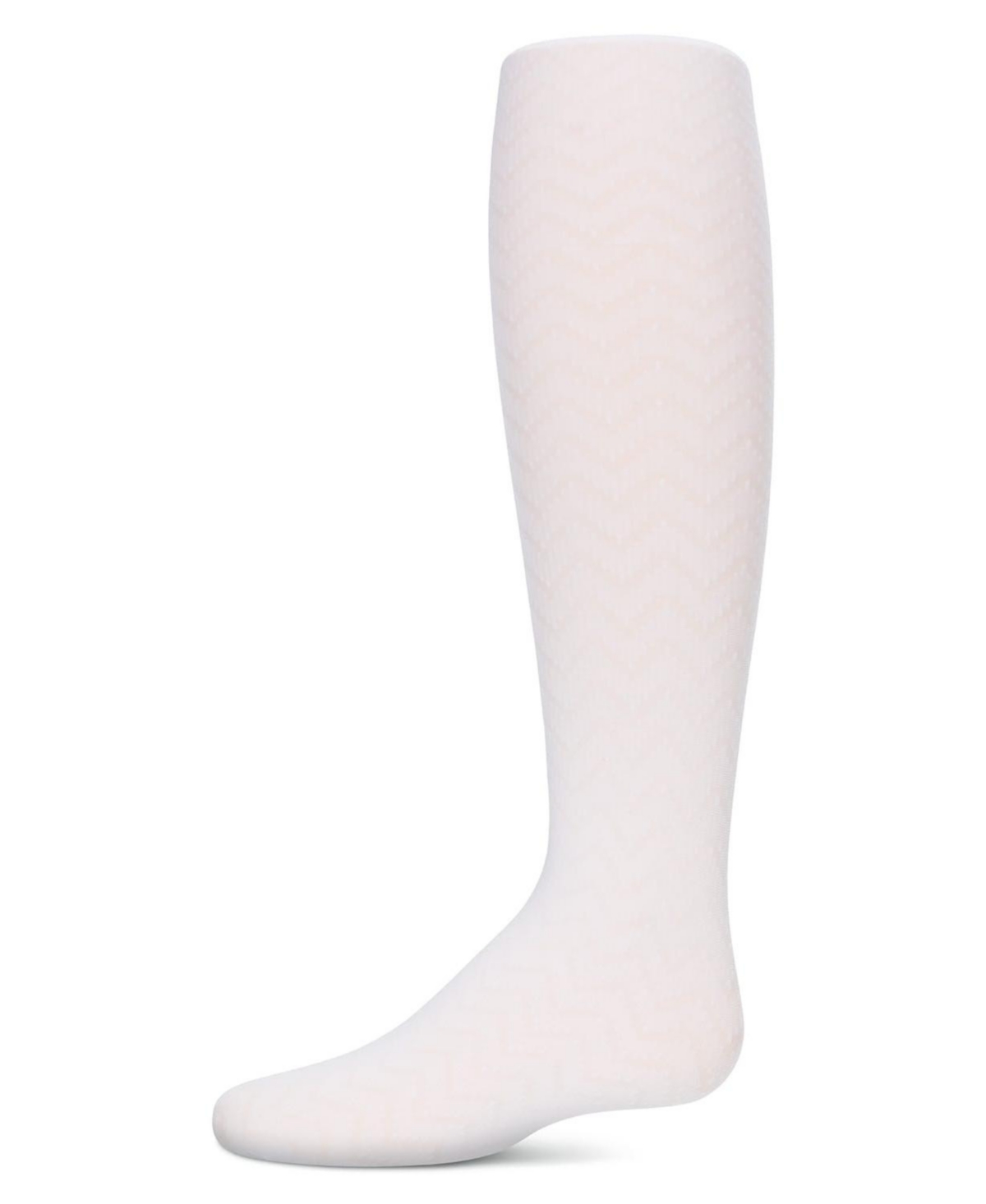 Click here for Memoi Girls Wave Semi Opaque Nylon Tights - White prices