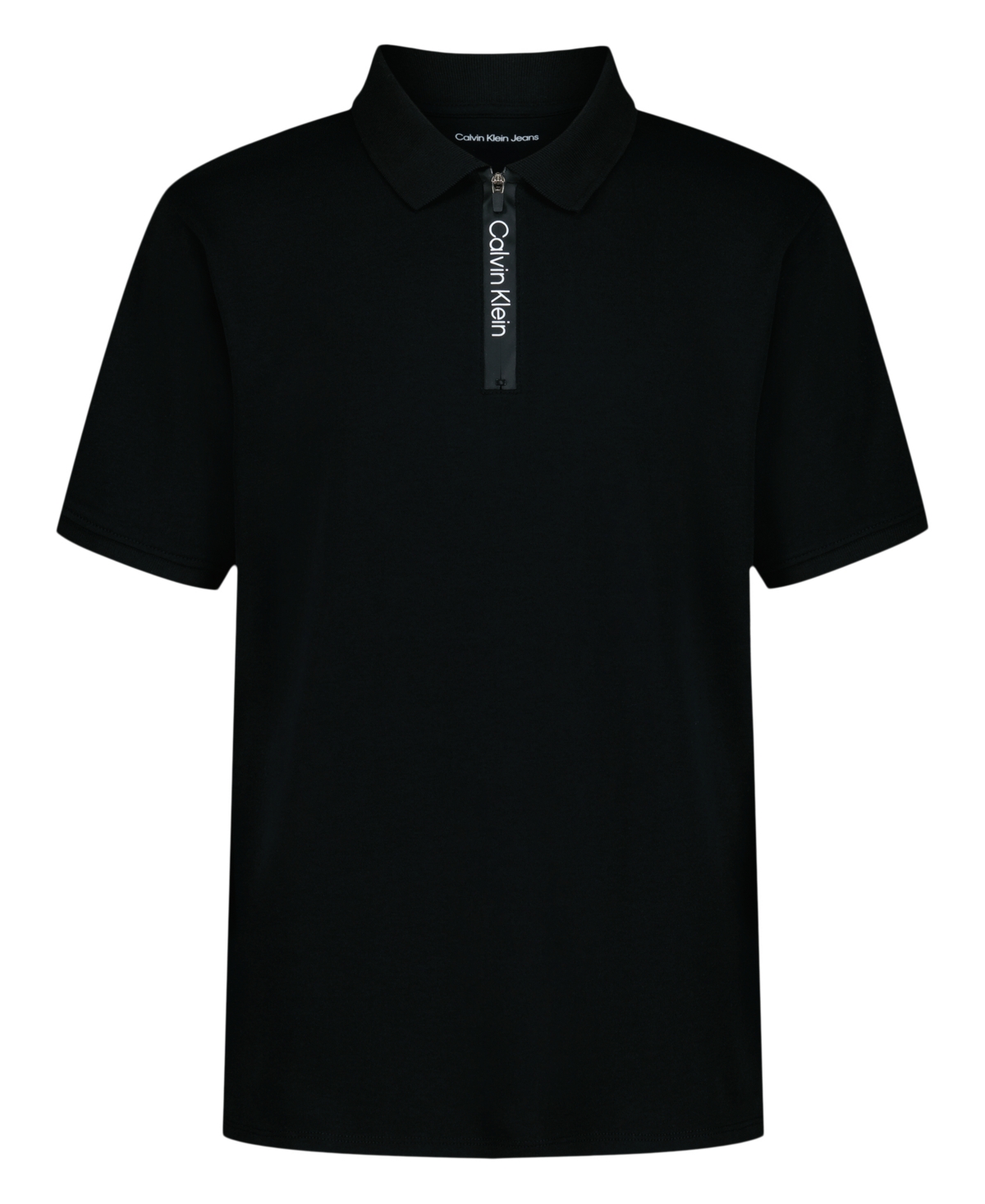 Click here for Calvin Klein Boys 8-20 Front Quarter Zip Polo T-Sh... prices
