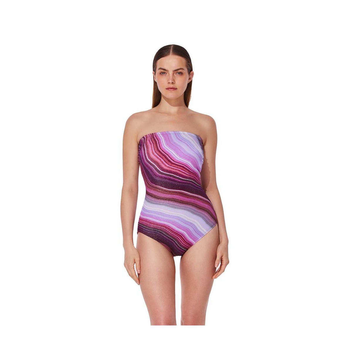 Click here for Gottex Womens Marble Dream Bandeau One Piece - Pin... prices