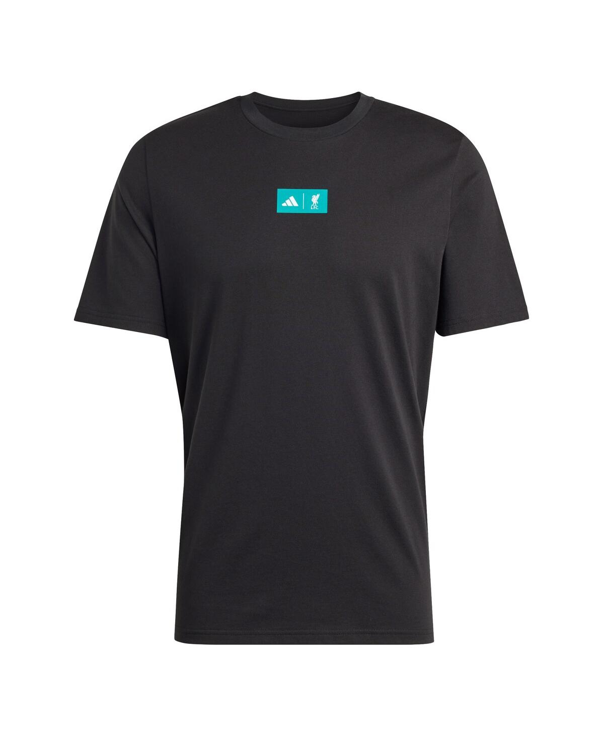 Click here for Adidas Mens Black Liverpool Jersey Hook T-Shirt -... prices