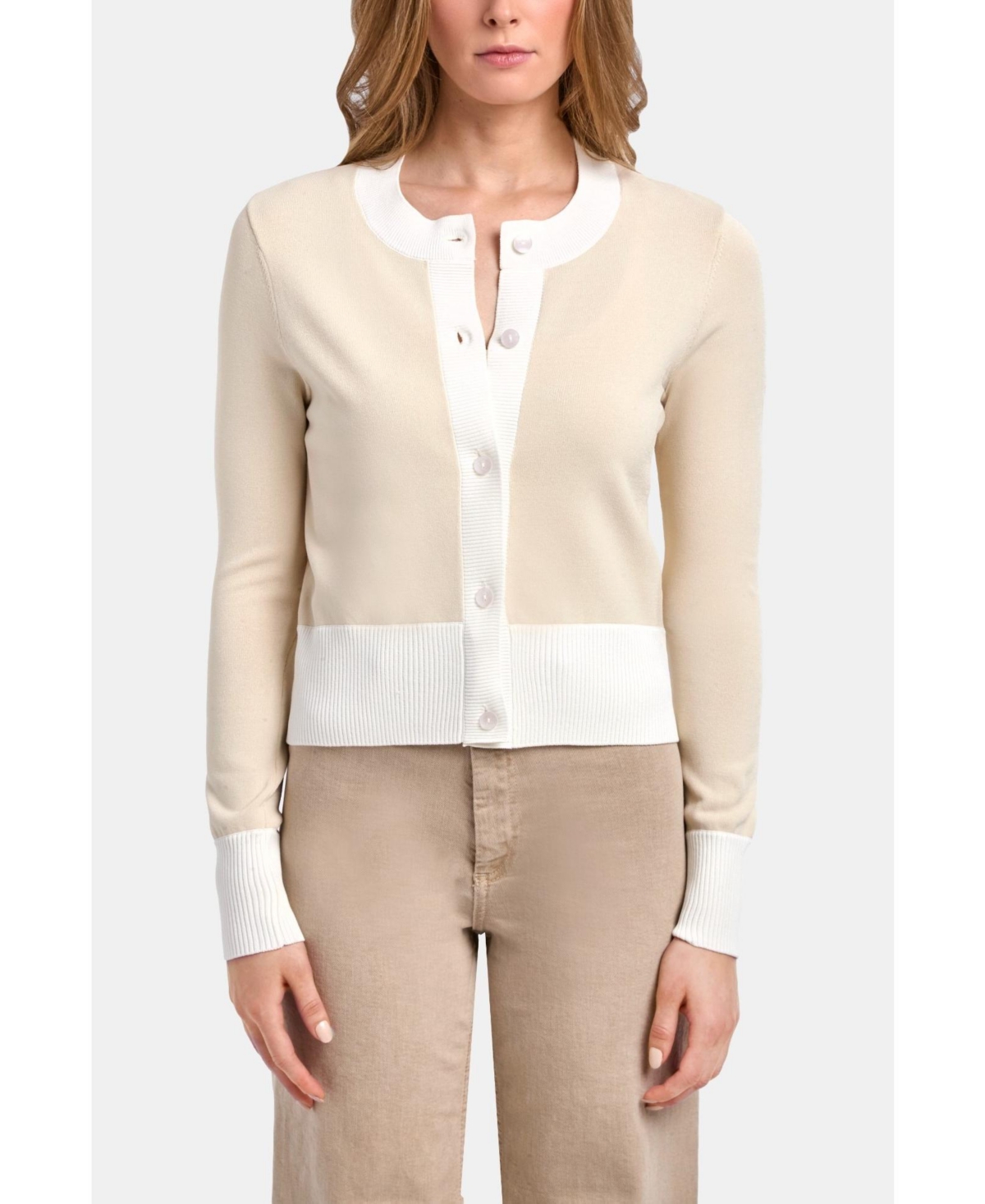 Click here for Capsule 121 Womens The Beam Cardigan - Rush/chalk prices