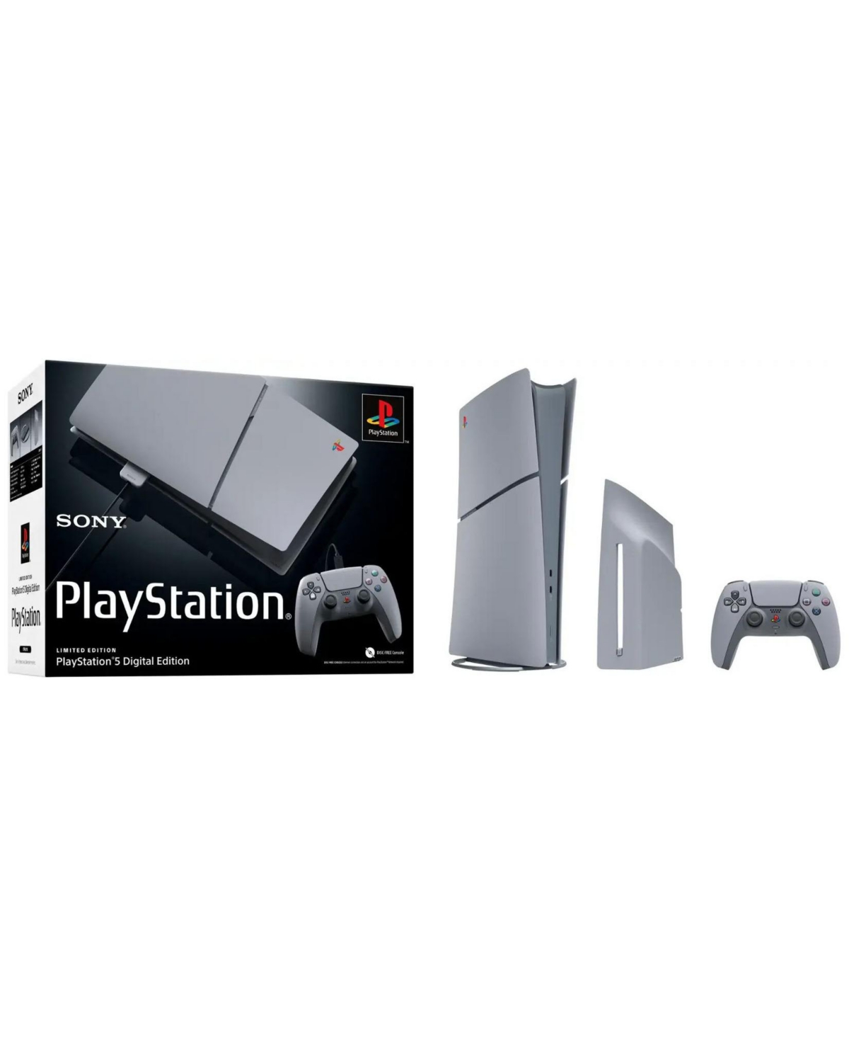 Sony PlayStation 5 Slim Digital 1TB Console 30th Anniversary Limited Edition Bundle - Gray