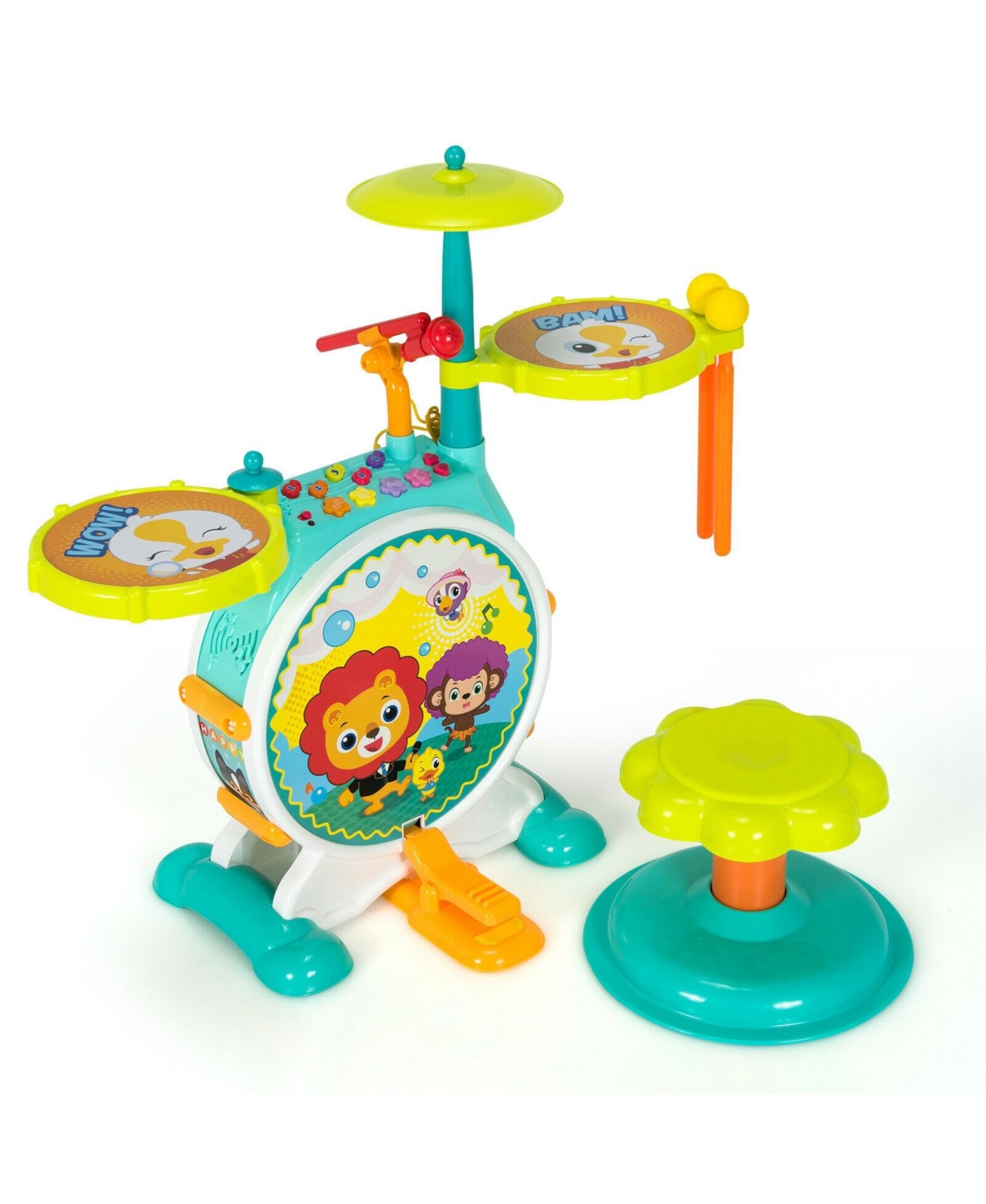 Click here for Akiudex 3-Piece Electric Kids Drum Set with Microp... prices