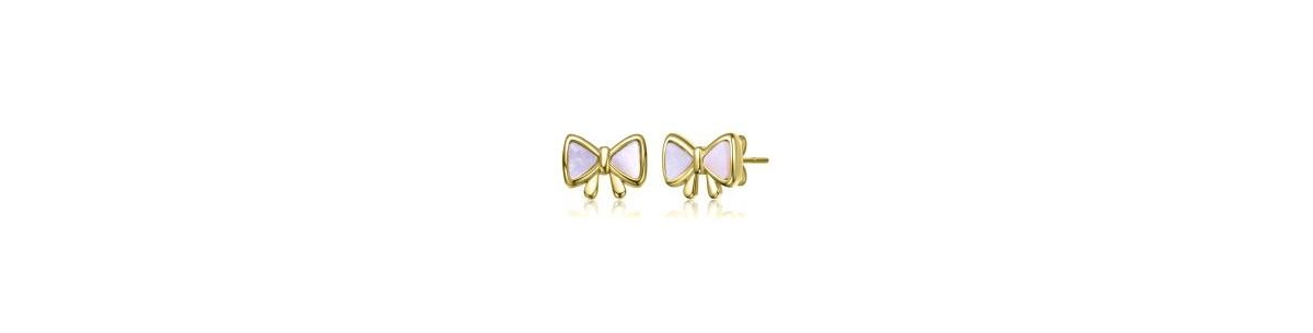 Click here for GiGiGirl 14K Gold Plated Bow Design Stud Earrings... prices