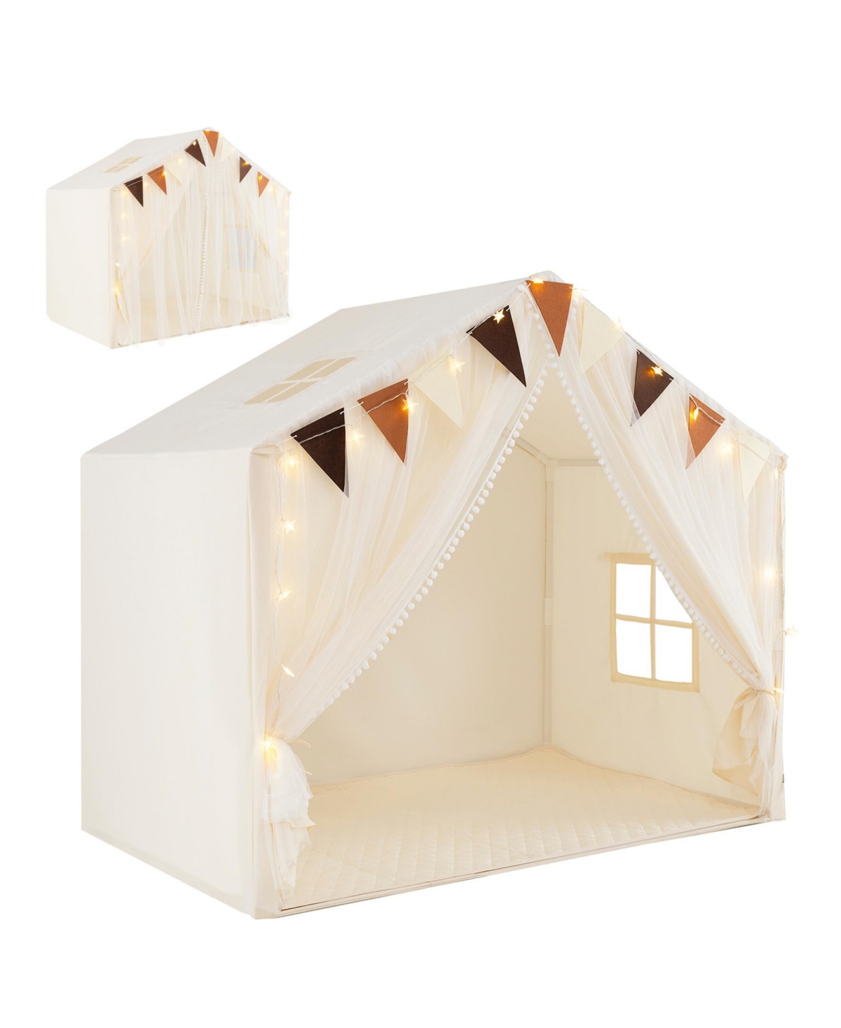 Click here for Large Toddler Playhouse Tent with Door Curtains Wi... prices