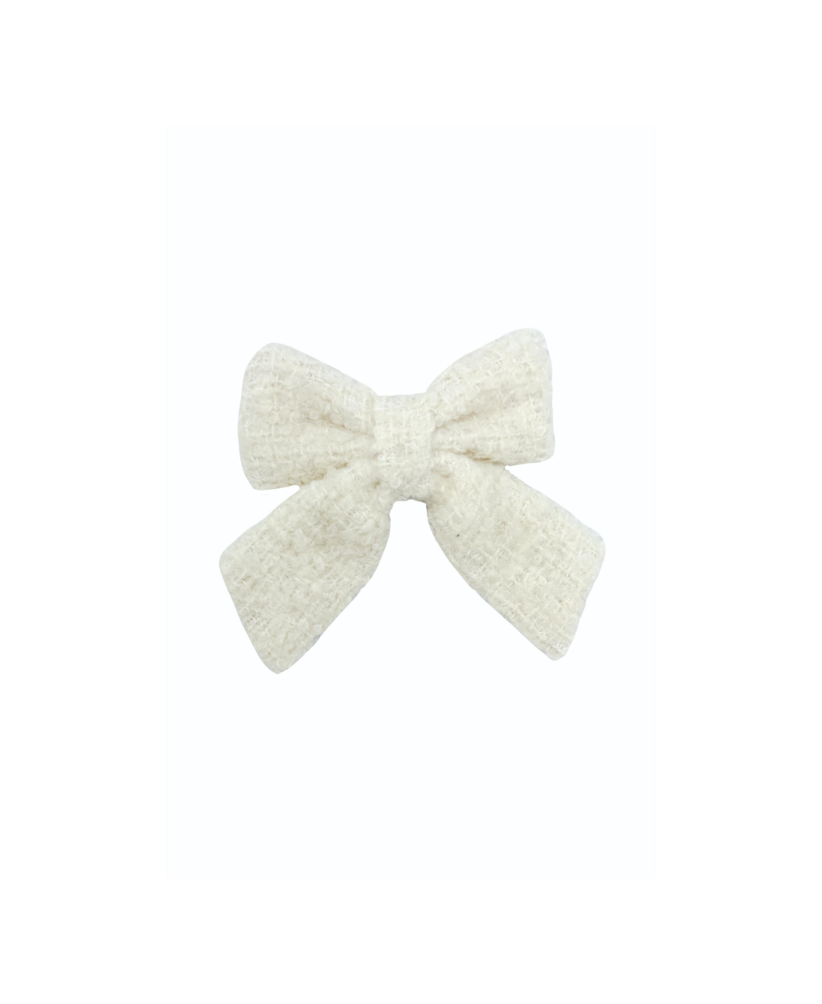 Click here for Bits & Bows Girls Boucle Hair Bow Barrette in Whit... prices