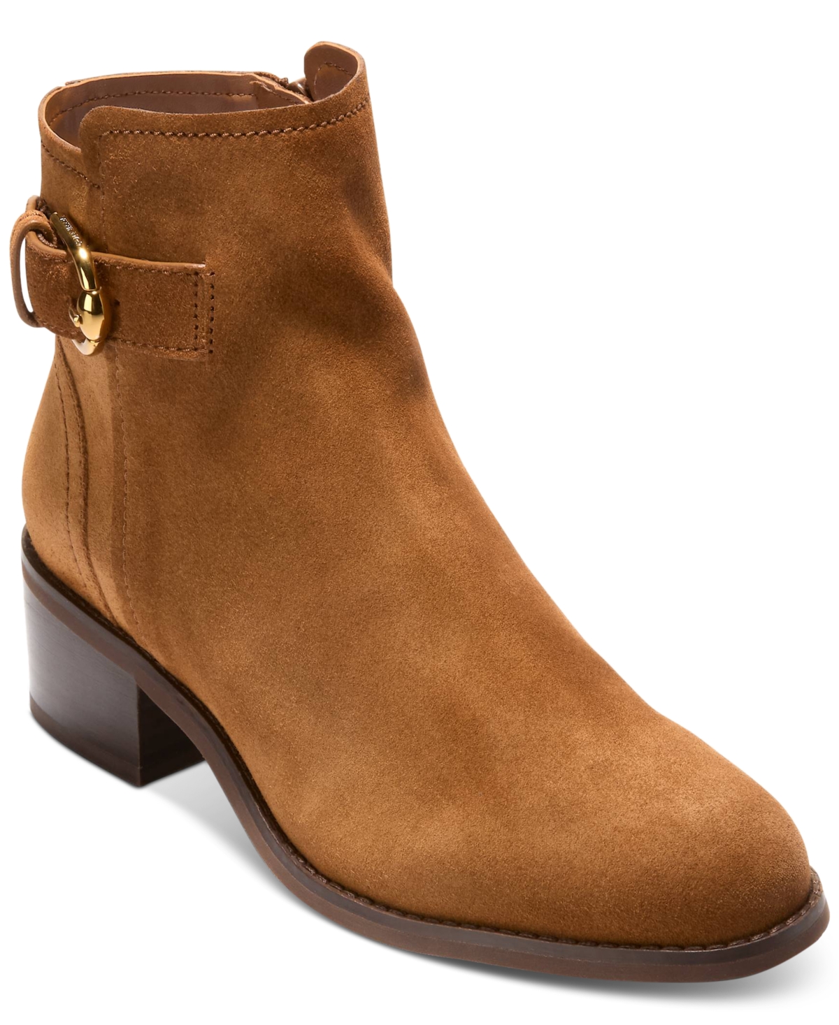 Click here for Cole Haan Womens Hanover Block Heel Booties - Choc... prices