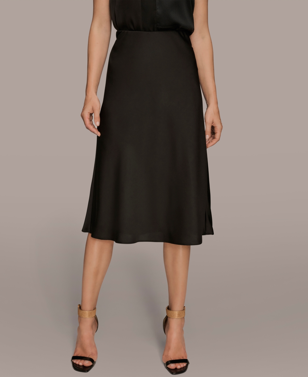 Click here for Donna Karan New York Womens A-Line Midi Skirt - Bl... prices