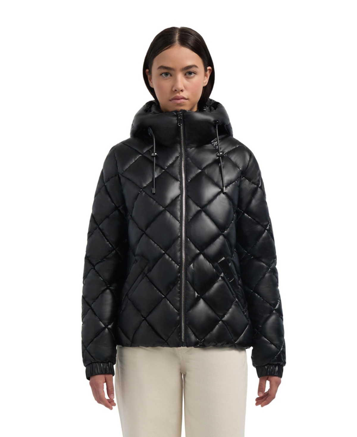 Click here for Pajar Womens Skylynn Diamond Quilted Boxy Puffer J... prices